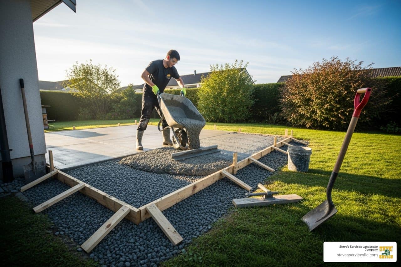 How to install concrete slab patio: 3 Perfect Steps